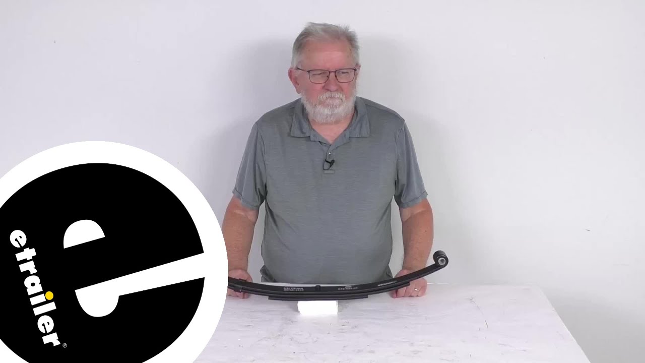 etrailer | A Closer Look at the 3-Leaf Double-Eye Spring for 3,000-lb Trailer Axles