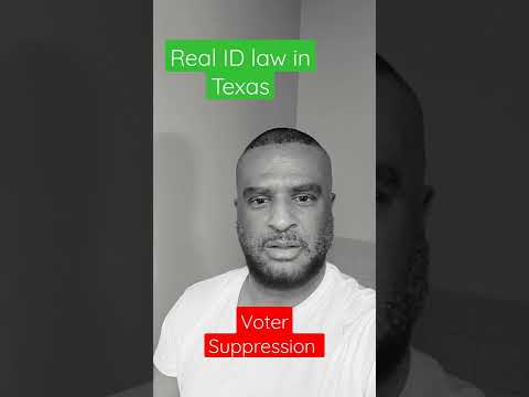 Real ID law in Texas #votersuppression #Texas #birthcertificate #passport #blackpeople #minorities