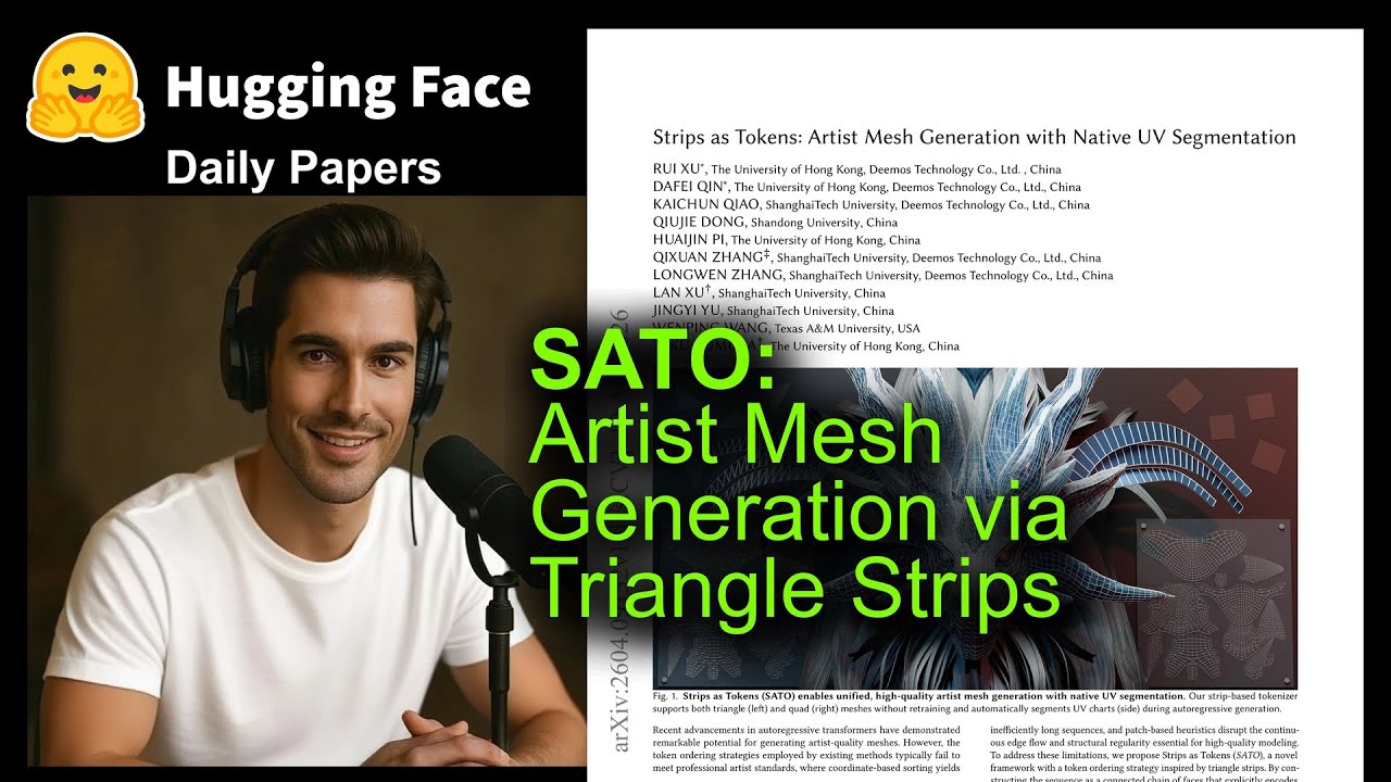 SATO: Artist Mesh Generation via Triangle Strips
