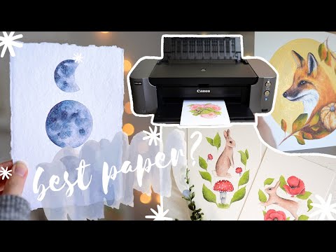 Best Paper for Watercolor Art Prints | Making Art Prints at Home (for Etsy or web shop)