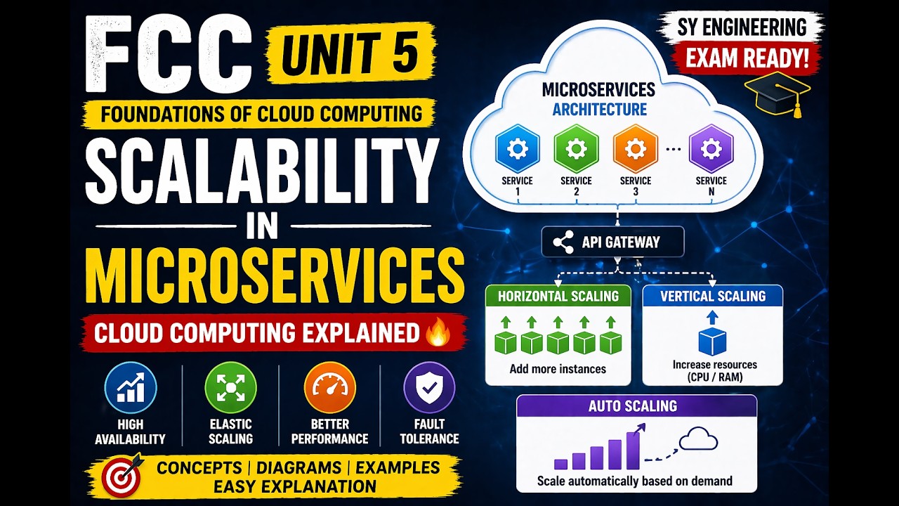 Scalability in Microservices | FCC Unit 5 | Cloud Computing Explained 🔥