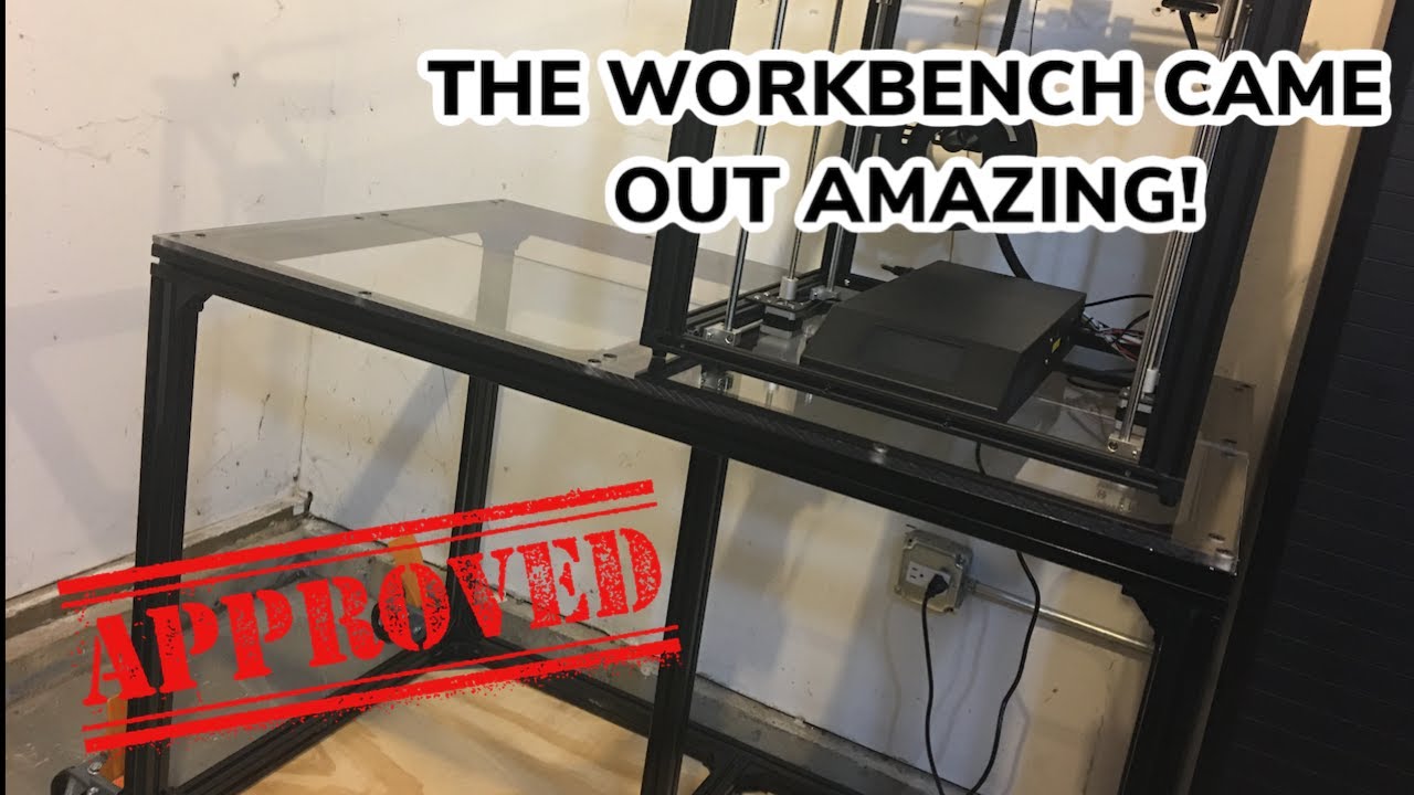 How to build a workbench out of Extruded Aluminum is done!  With a Bora Portamate PM-1100n Assembly!