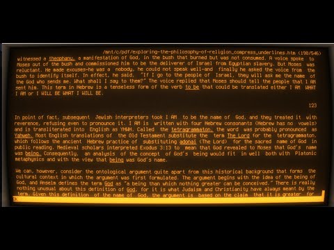 Arguments for the Existence of God in Hitchhiker's Guide style voice and music