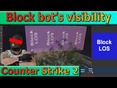 Fix bots see through the wall in Counter Strike 2 by using the Block_LOS texture, Source 2 NPC tut.