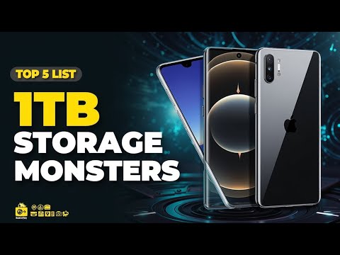 Top 5 Smartphones with 1TB Storage 🔥 Samsung S25 Ultra, OnePlus 13 & More – Hindi Tech Review 2025!