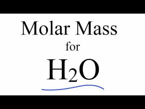 Molar Mass / Molecular Weight of H2O: Water