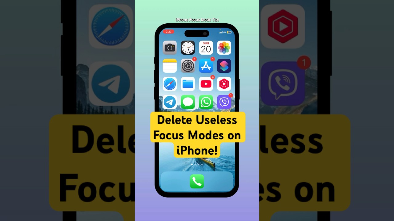 Delete Any iPhone Focus Mode Fast! #shorts #iphone