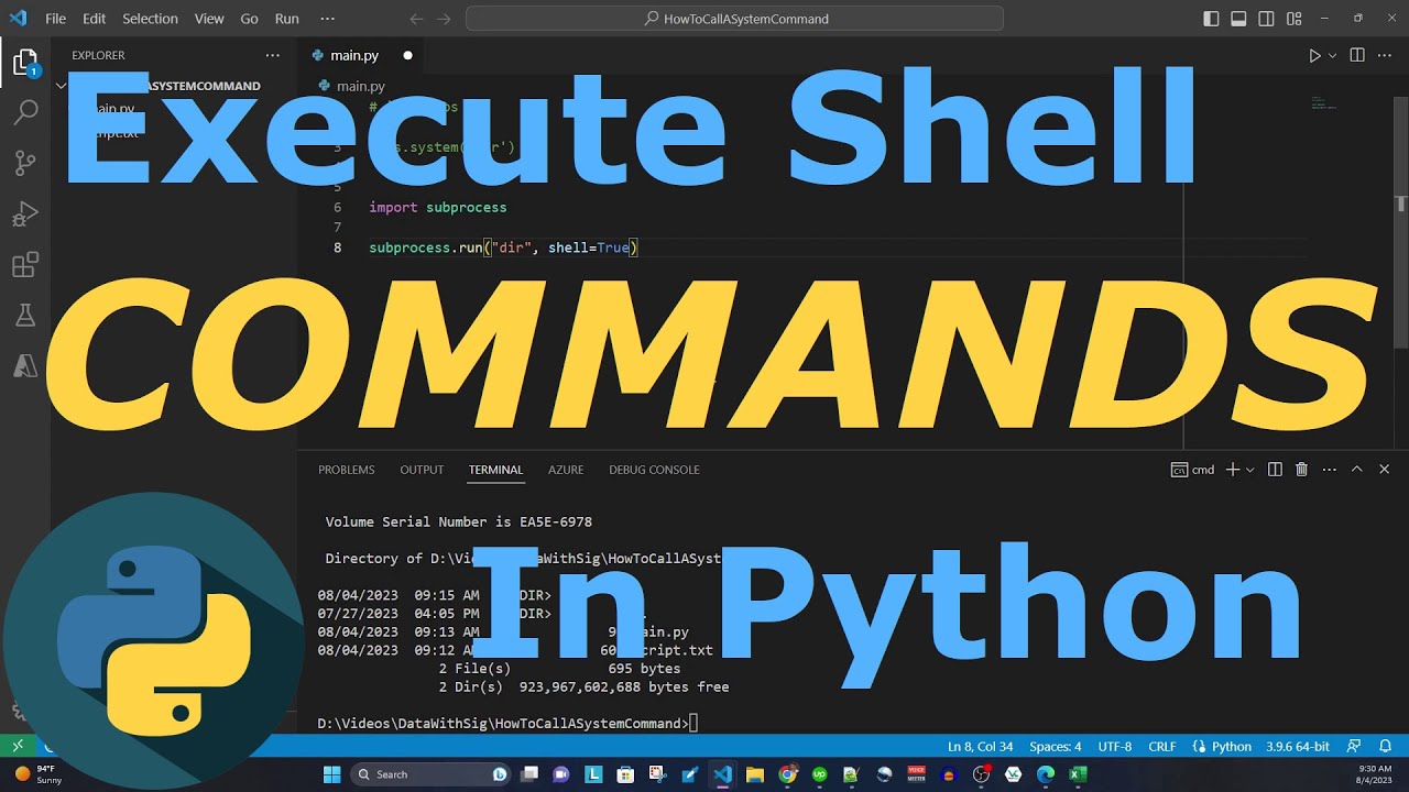 How to Execute Shell Commands | Python