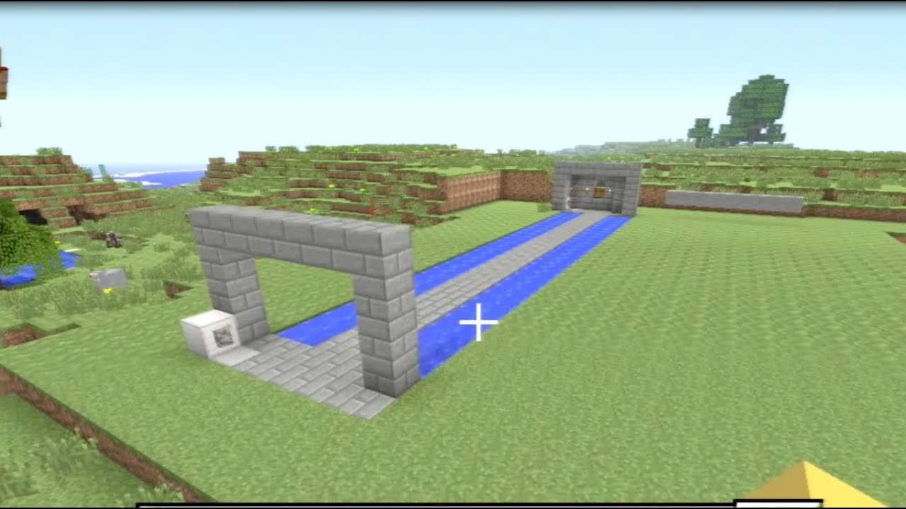 Minecraft Tutorial: Piston Bridge 29 blocks long