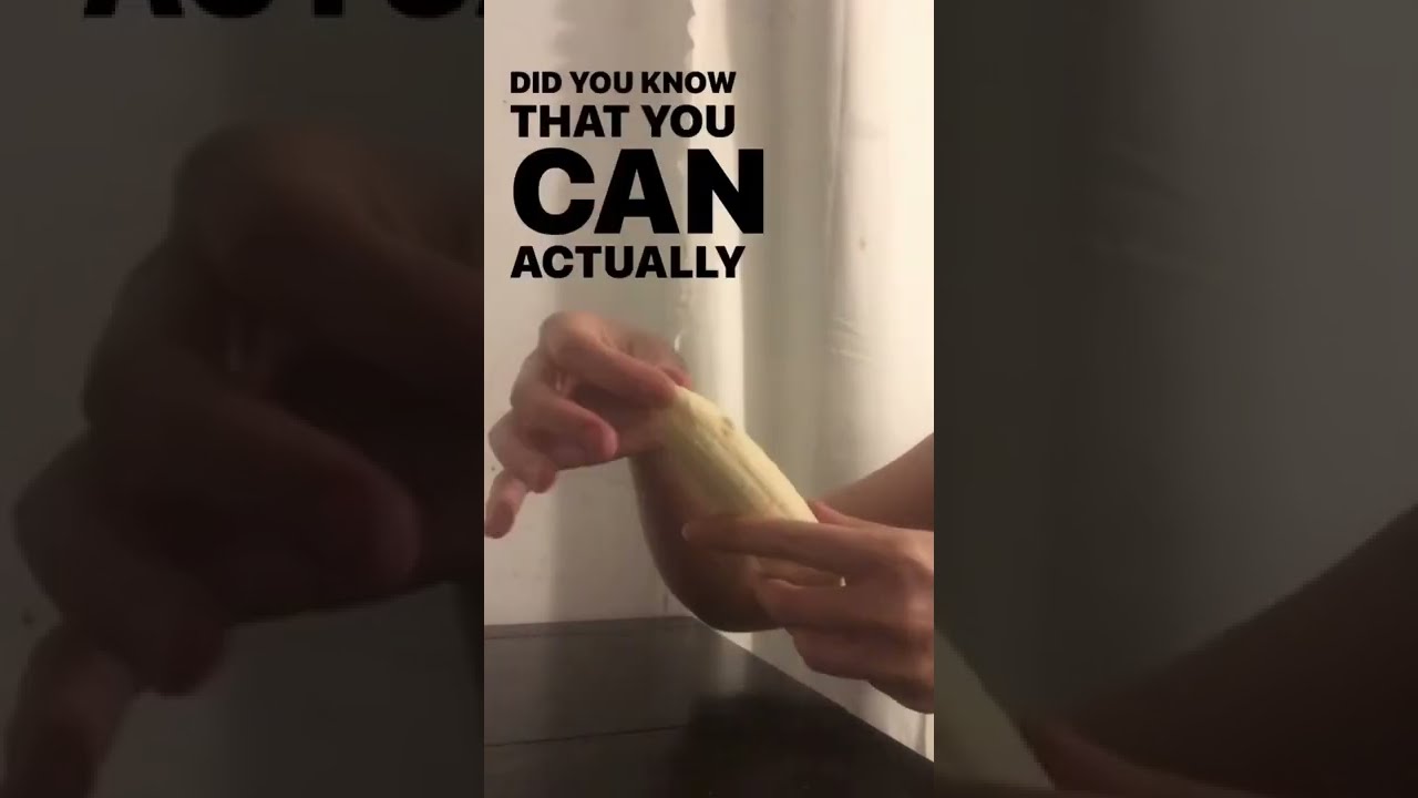 Split Banana Into Thirds! Cool trick 🍌