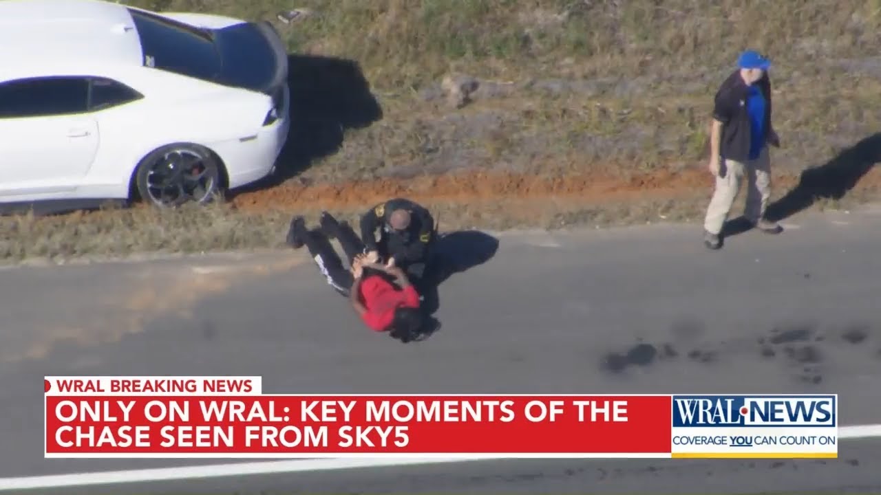 Key moments from Johnston County high-speed chase on I-95 seen from Sky 5