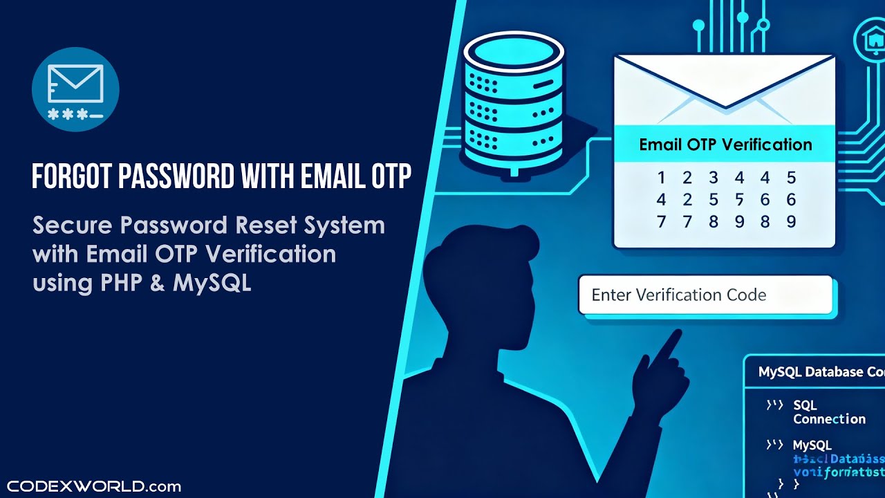 Forgot Password with Email OTP Verification using PHP & MySQL | Secure Password Reset System