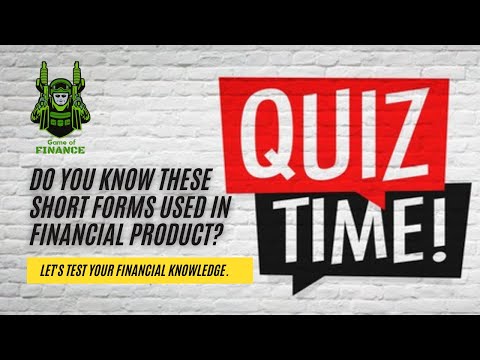 Few Finance Terms and Acronyms you haven't heard of like DPD, FOIR, OGL, CPV, FTNR, SOA, TVR, and PF