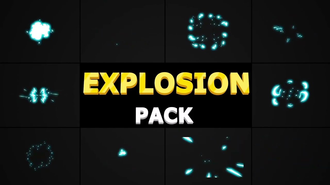 2D Explosion Elements | Davinci Resolve Template