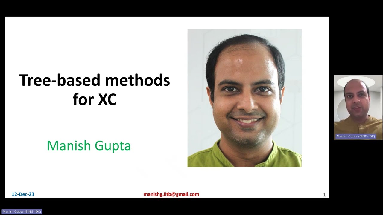 Tree based methods for Extreme Classification