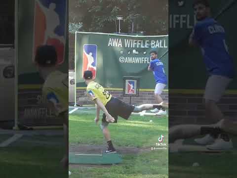 Batter Was So Confused After the Third Pitchπ #dingersornothing #wiffleball #shorts