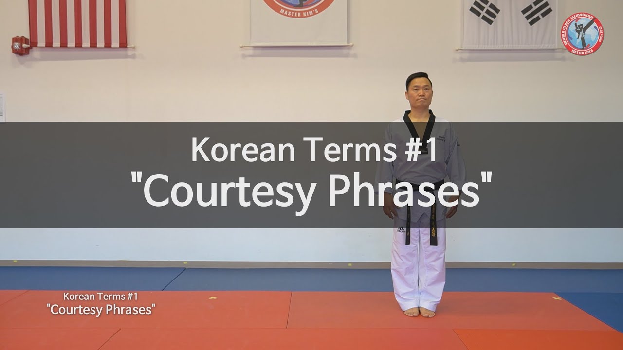 Korean Terms #1 Courtesy Phrases