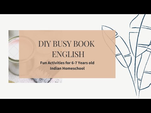 How to learn Spelling, Phonics, Grammar Rules with DIY Busy Book @Homeschool- For 6-7 year OLD
