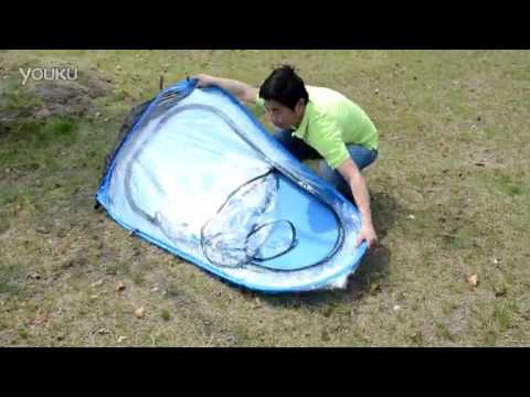 How to fold a PVC Pop Up sports Tent Under the weather tent