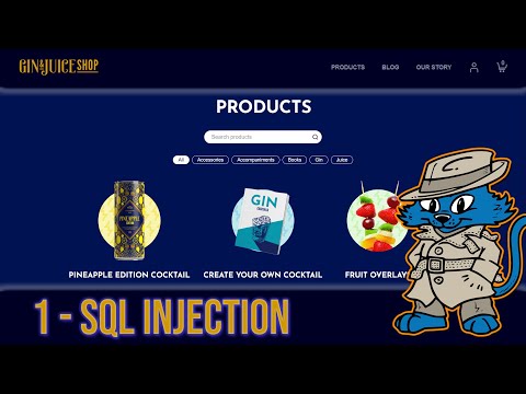 1: SQL Injection (Union + Blind) - Gin and Juice Shop (Portswigger)