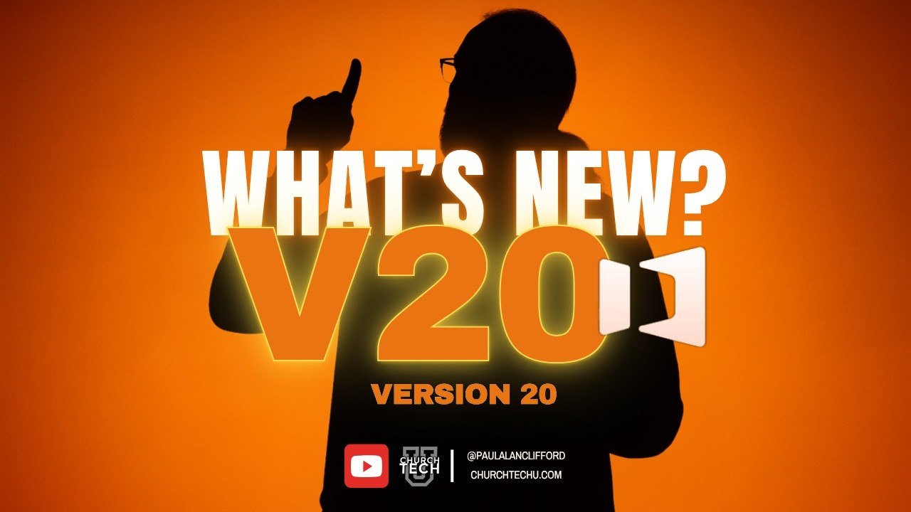 ProPresenter Tutorial: What's new in ProPresenter v20? Part 1