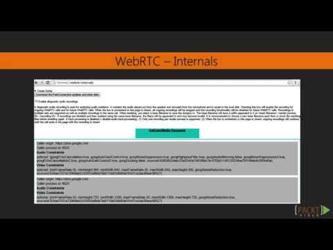 Learn Developing Real Time Applications with WebRTC Introducing the Debugging Tools | packtpub ...