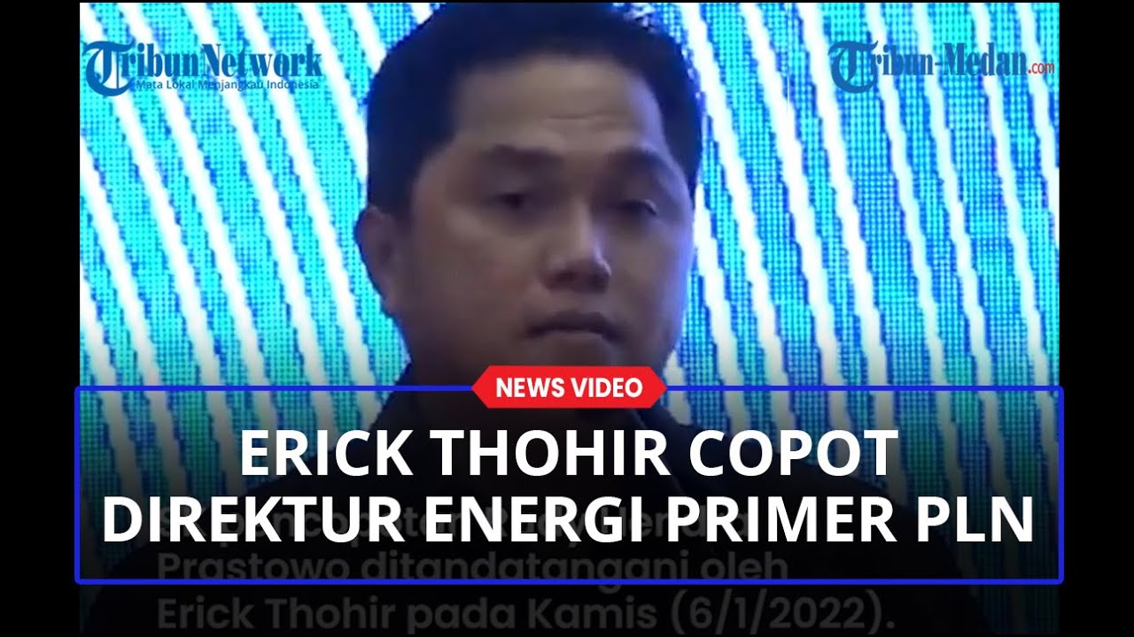 Erick Thohir Copot Direktur Energi Primer PLN, Imbas Persoalan Krisis Stok Batu Bara
