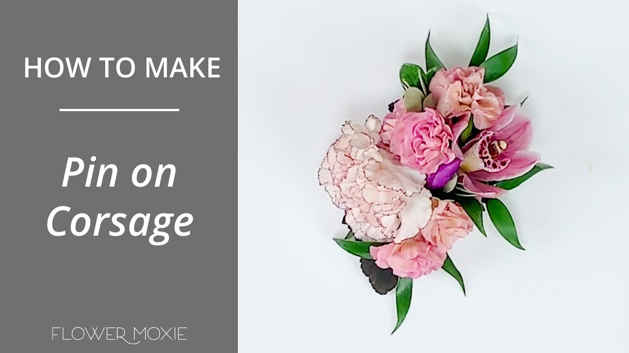 How To Make a Pin On Corsage  ~Flower Moxie