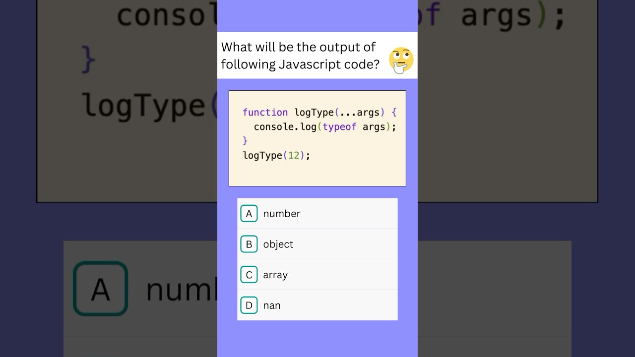 javascript mcq questions part 12 | javascript concepts #javascript #mcq #javascriptquiz