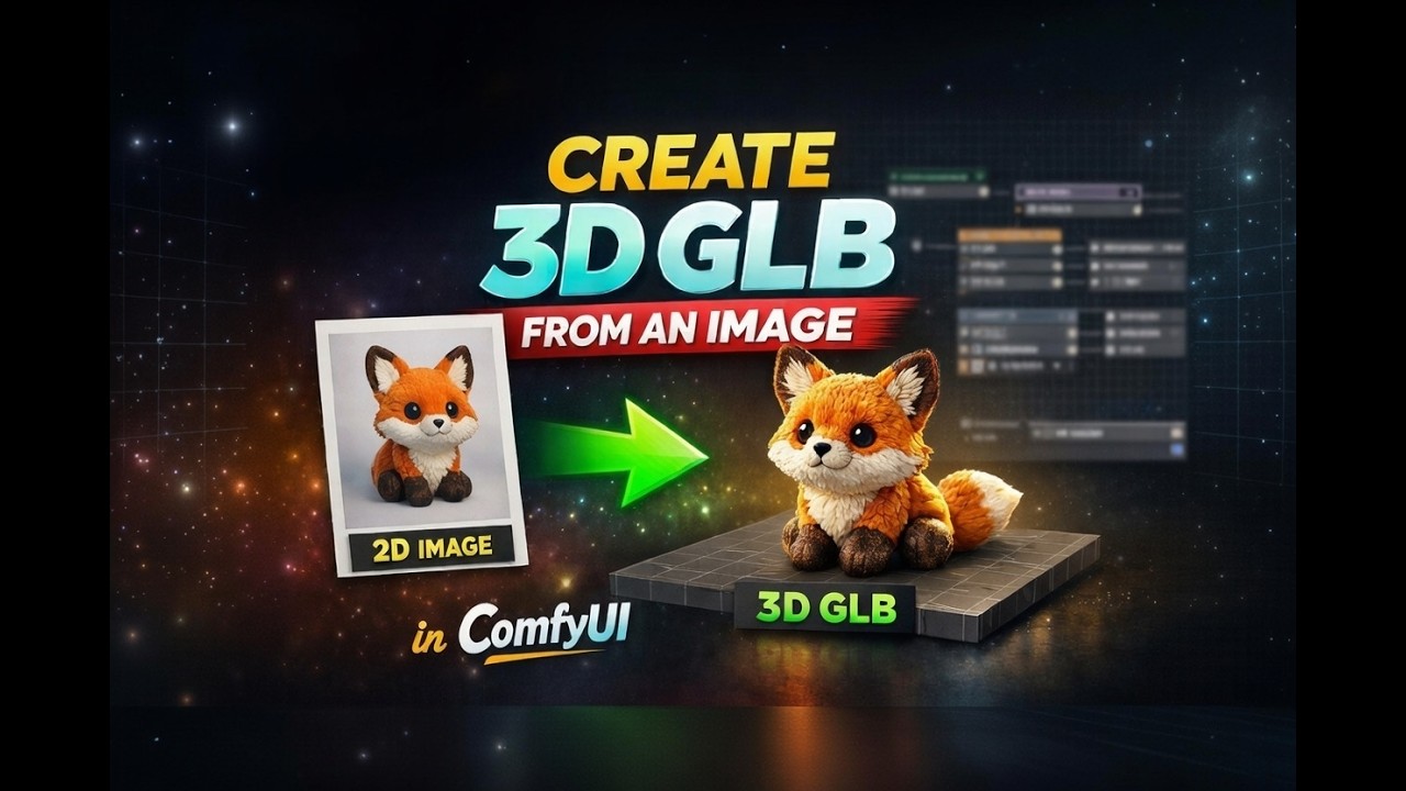 Turn Any Image into a 3D GLB Model in ComfyUI (Step-by-Step Guide) Trellis 2
