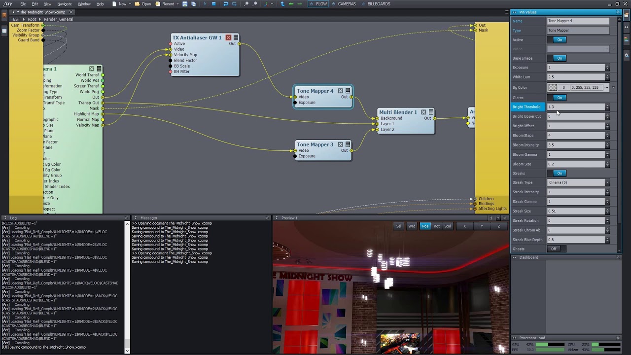 Complete Studio Scene - 07 - Glow | Aximmetry Tutorial