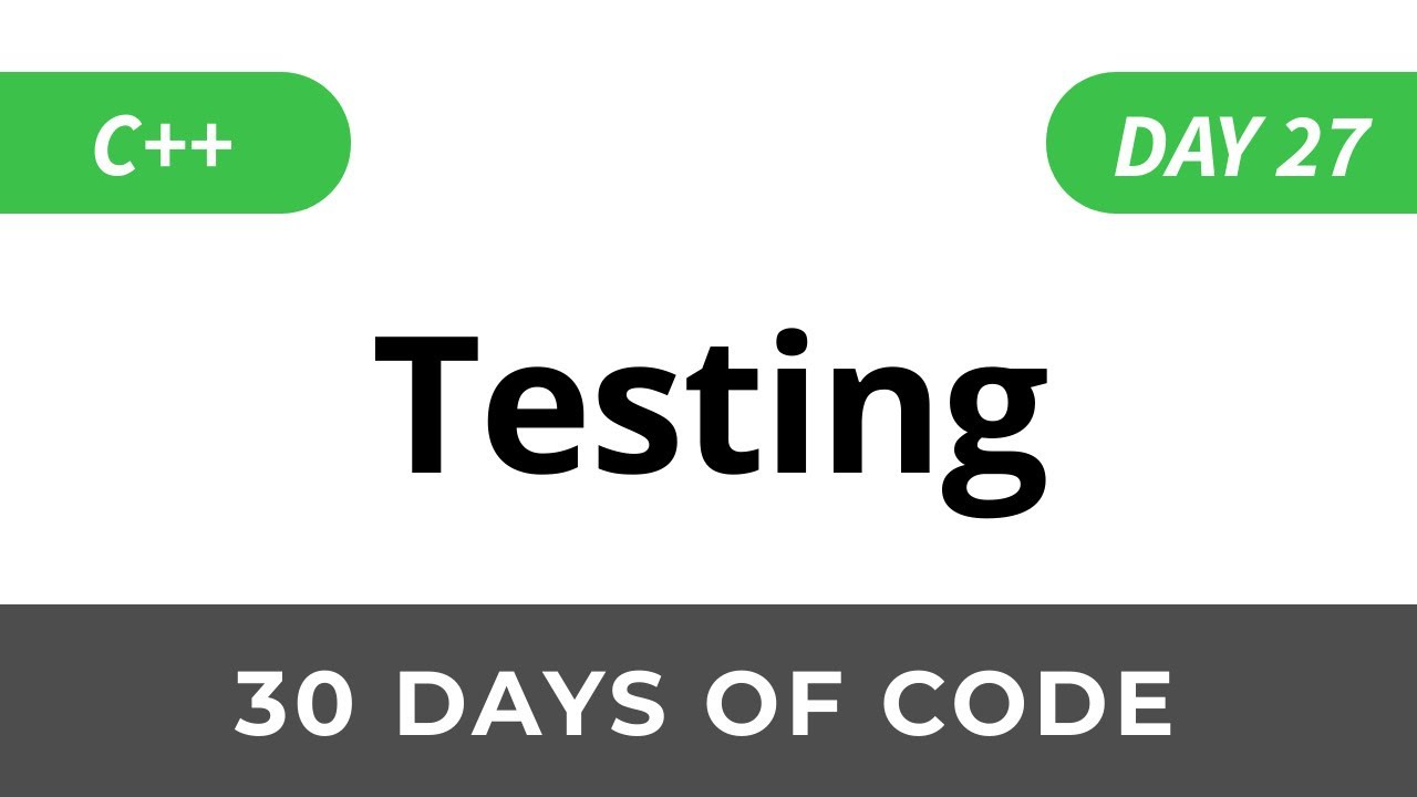 Day 27: Testing - 30 Days of Code HackerRank Solutions