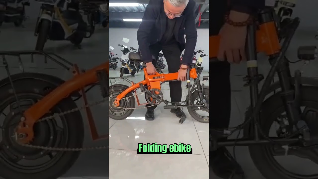 Convenient to carry small folding electric bicycle #electricbikemanufacturer  #chinaebikefactory