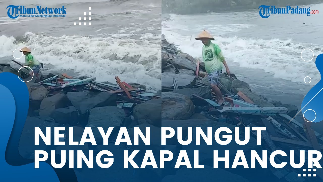 Kronologi Kapal Nelayan Hancur akibat Terhempas Batu Grib di Pantai ...