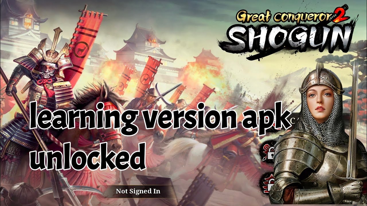 Great Conqueror 2 Shogun Mod learning version apk unlocked