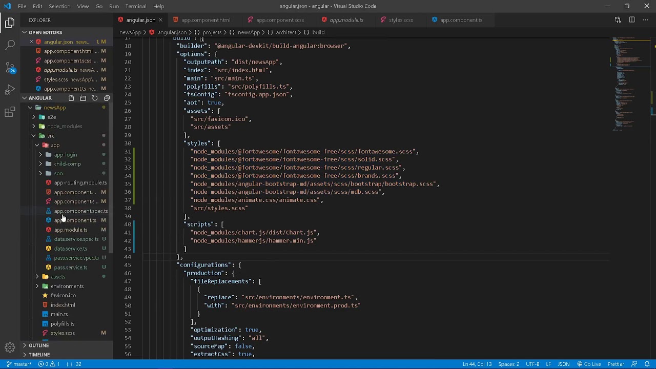 How to integrate MD bootstrap with Angular 9 - Angular 9 Ste by step News APP