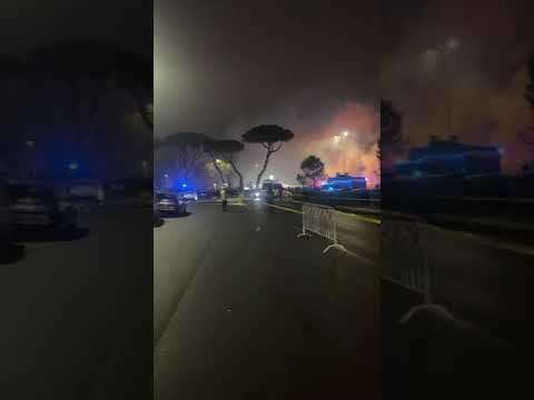 Roma Lazio: situazione fuori lo Stadio Olimpico