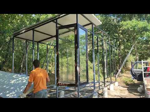 Installation of insulated roof panels (Sandwich Panel)