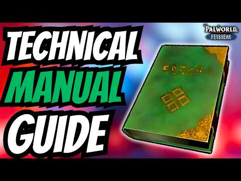 HOW TO FARM TECHNOLOGY POINTS WITH TECHNICAL MANUAL BOOKS IN PALWORLD