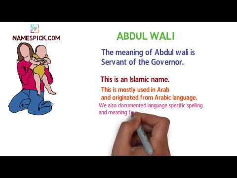 The meaning of Abdul wali