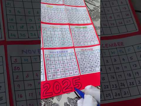 How to make a 2025 calendar the easy way using A4 paper | Simple and creative | DIY the Mommy Way