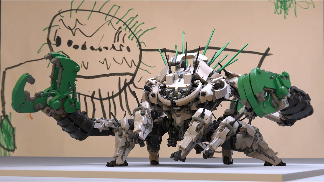 Making a Mech from a Kid’s Drawing - [VR Concept Art Sculpt in Substance Modeler]