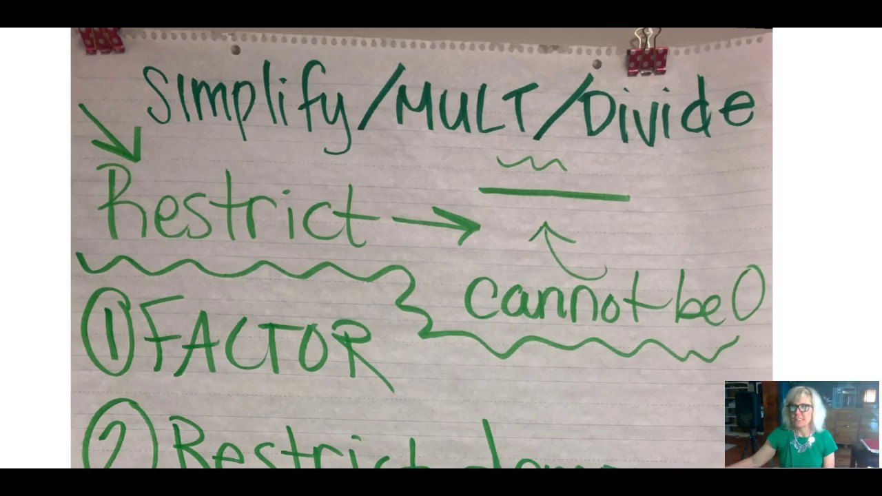 Rational Expression Review Part I Simplifying