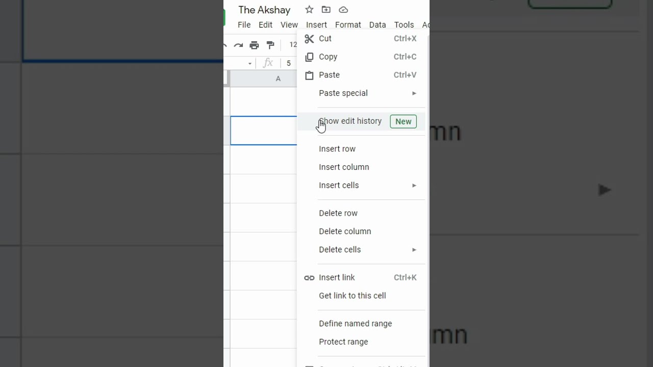 See Cell Edit History in Google Sheets