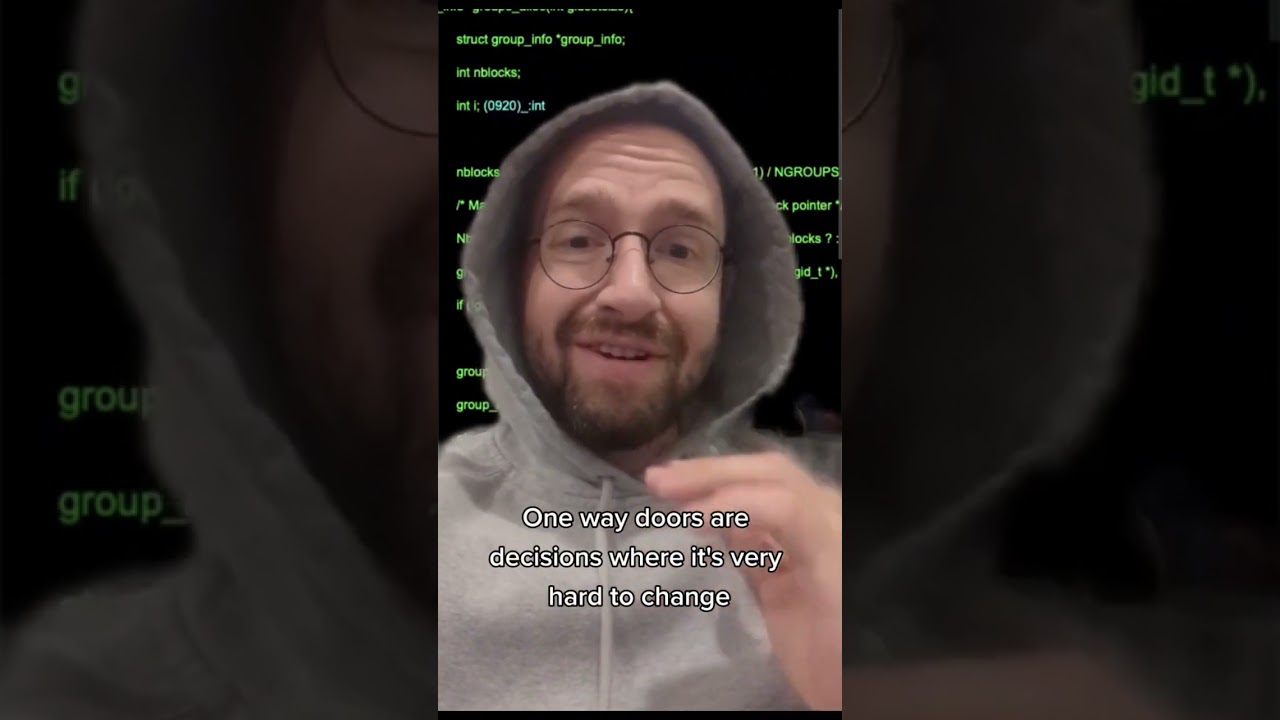 2 way doors #coding #software #programming #frontend #javascript #backend #shorts #amazon #aws