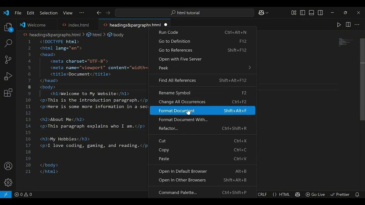 How to Use HTML Headings and Paragraphs | Easy Beginner’s Guide