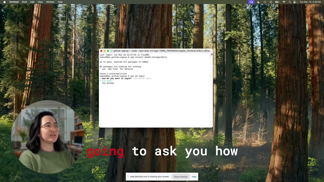 Sign Up to Storacha with Github!