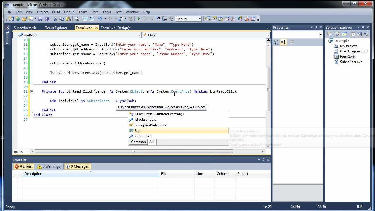 Visual Basic Tutorial 22 - Collections