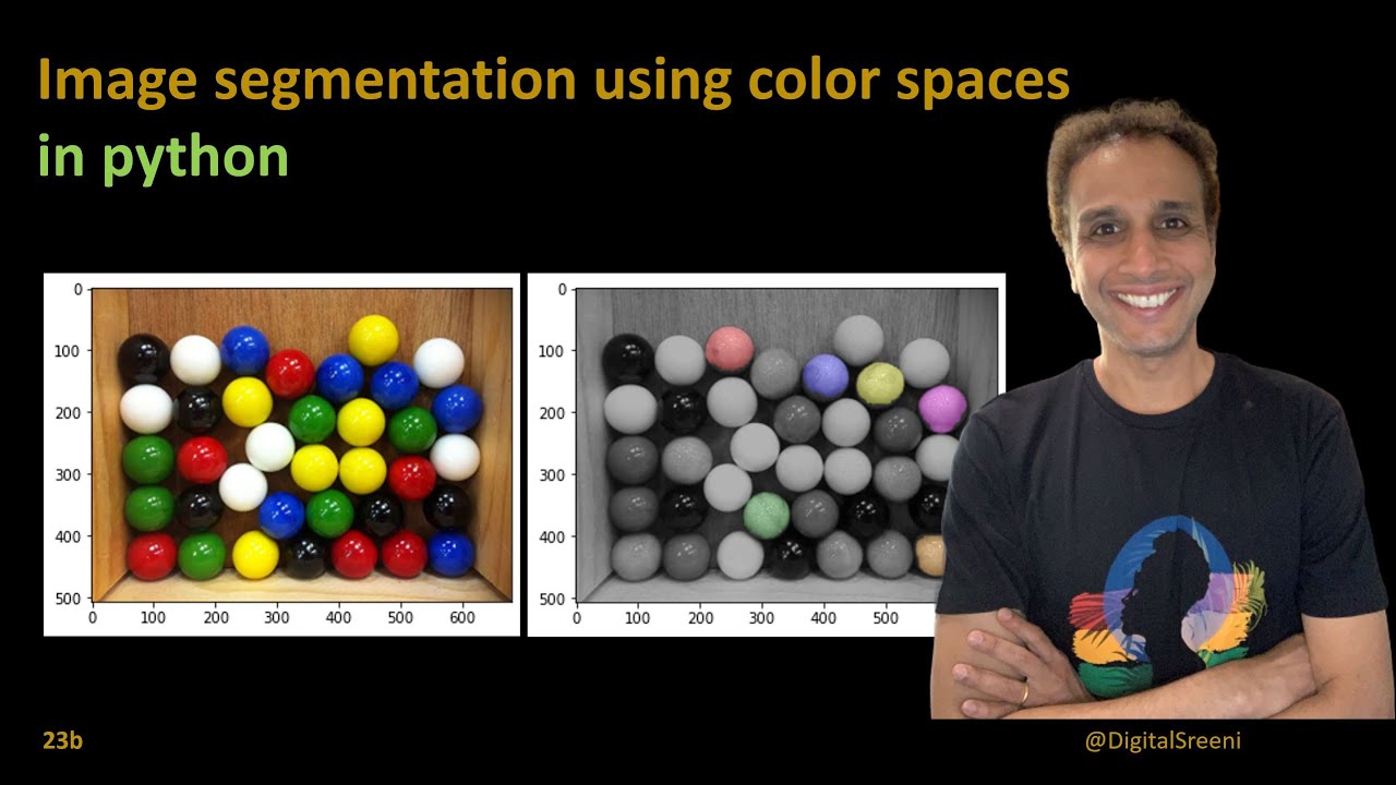 23b - Image segmentation using color spaces​ - in python