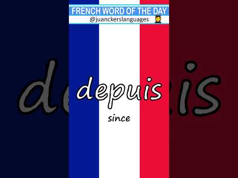 🇫🇷 ✔️FRENCH Word of the Day: DEPUIS (Since) 👩🏫 🇫🇷 #learnfrench #frenchbasics